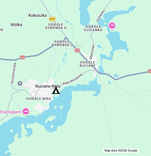 RUCIANE NIDA – Moje Mapy Google